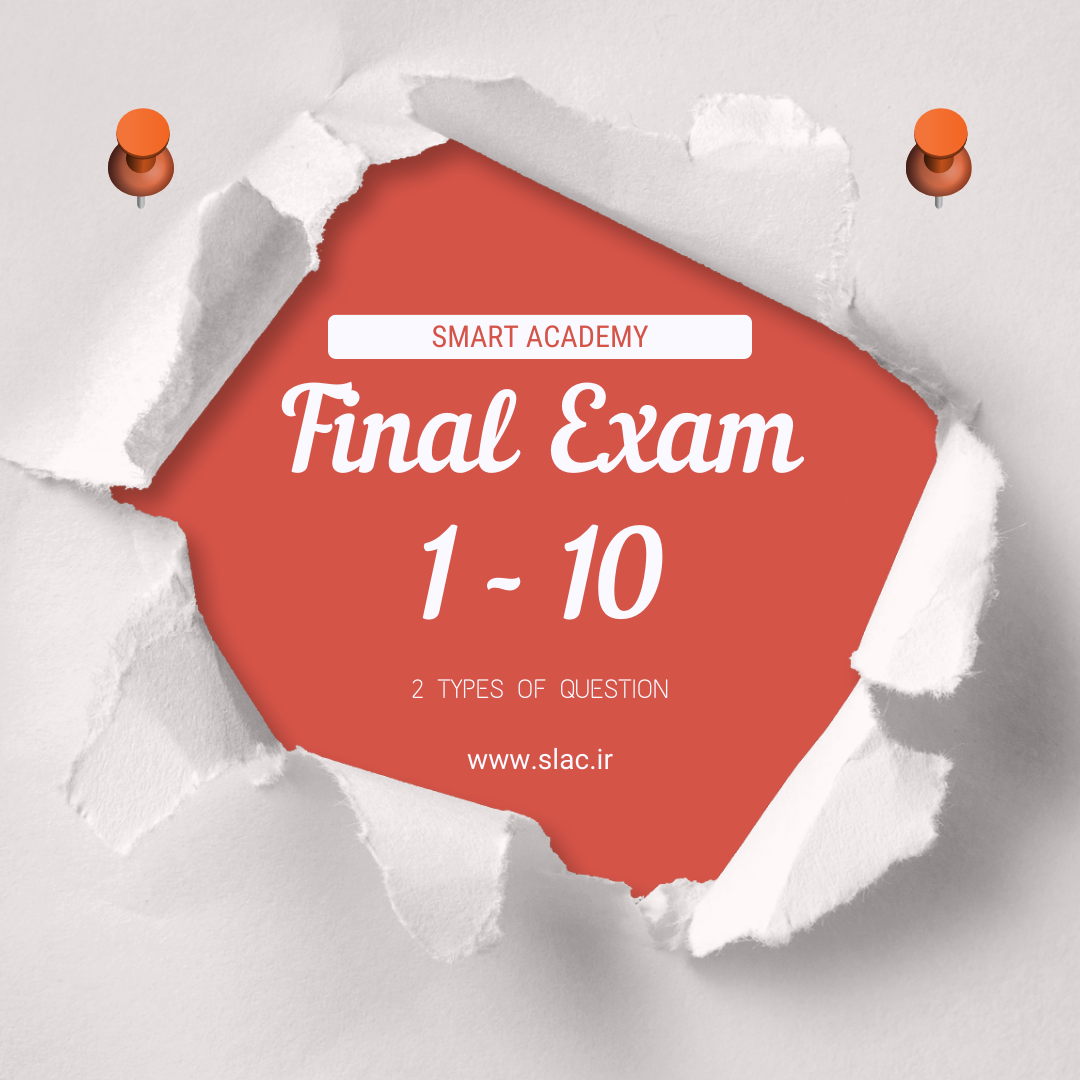 نمونه سوالات فاینال (دروس 10-1) امریکن 4